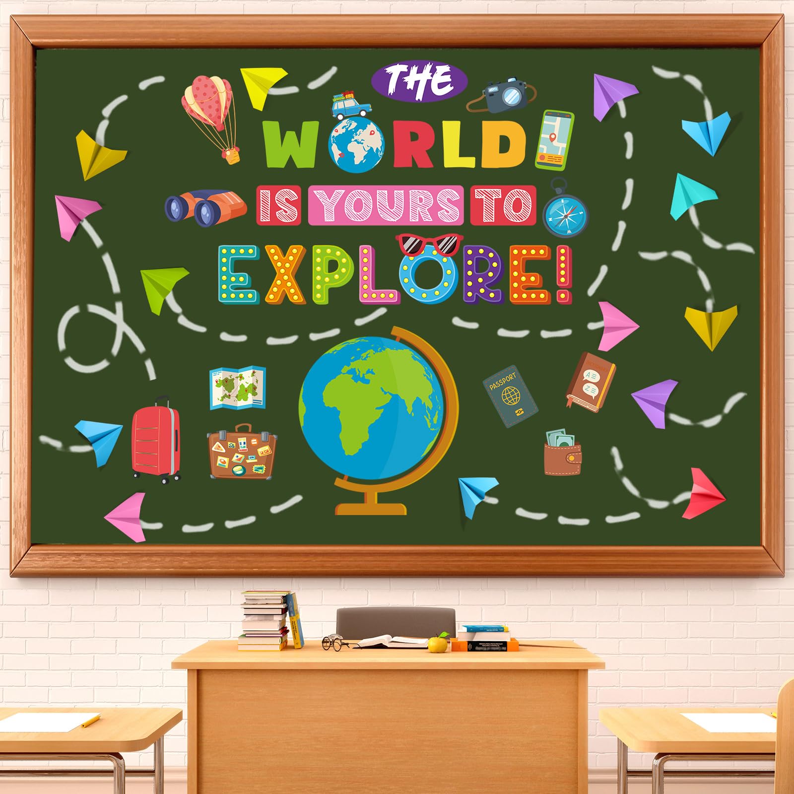 Snapklik.com : Pasimy 47 Pcs Explore Travel Bulletin Board Decorations ...