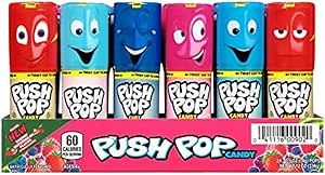 Amazon.co.jp: Topps push pop fruit frenzy candy - 24 pieces/pack by ...