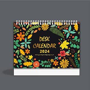 Amazon.com : Desk Calendar,2024 Jan-Dec Desk Calendar,8.9x7.4 Inch ...