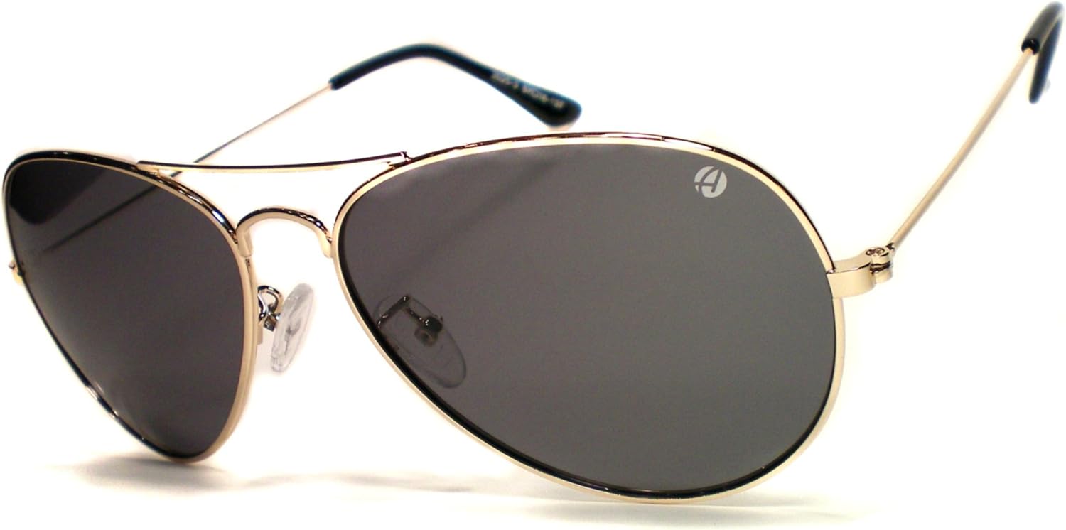 Amazon.com: Arcane Eyewear Justice Polarized Aviator Sunglasses ...