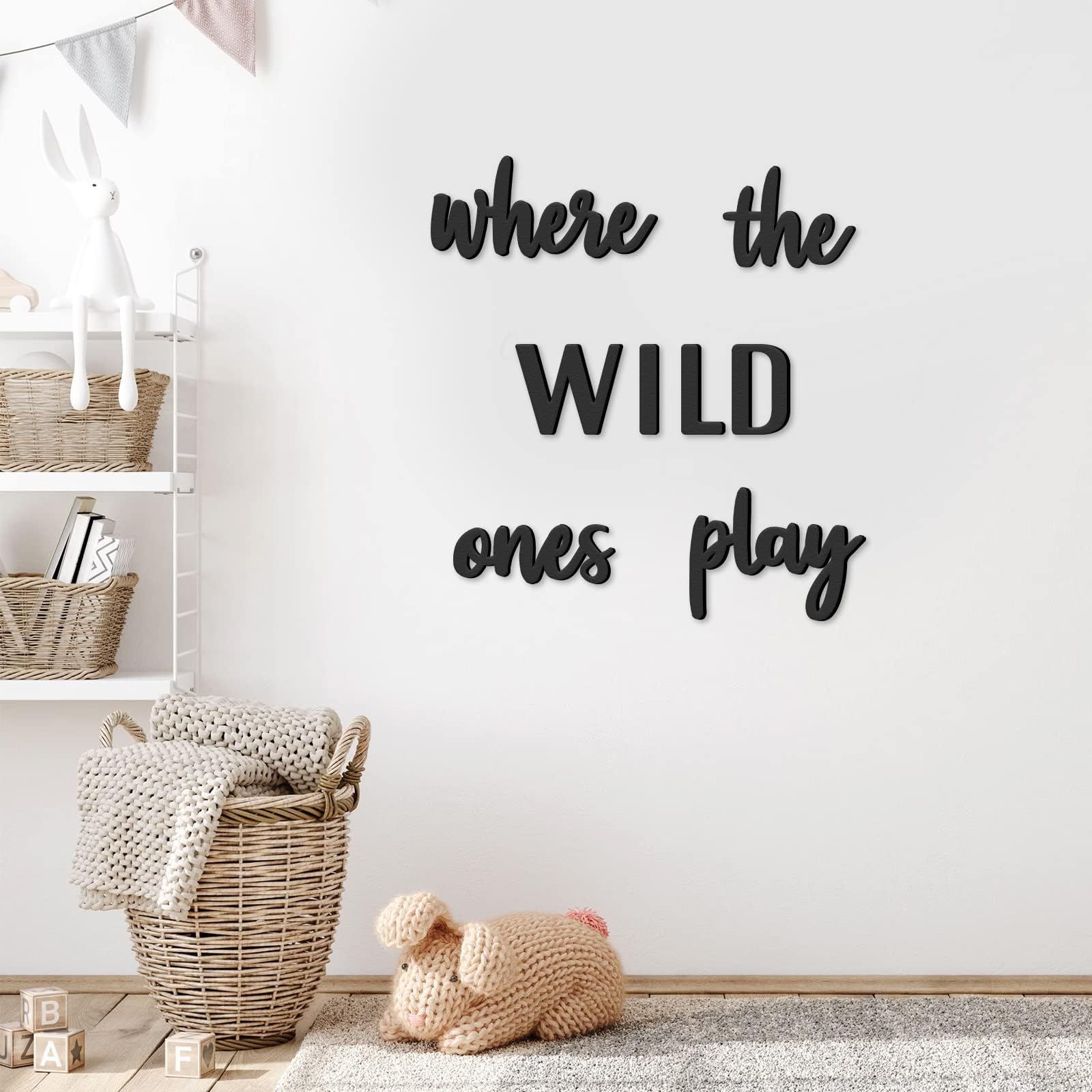 Amazon.com: VAVAYAO Wooden Where the Wild Ones Play Wall Decor - Boys ...