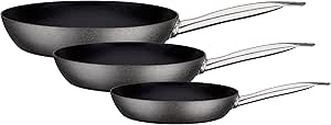 Amazon.com: GSW Avanti 3-Piece Pan Set Carbon Steel Rust-Proof ...