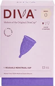 DivaCup Model 0 Menstrual Cup : Amazon.com.mx: Salud y Cuidado Personal