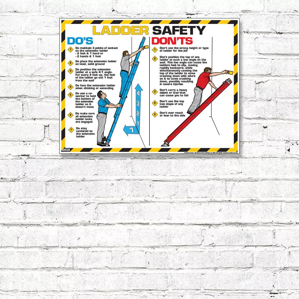 18x24 Ladder Safety II Poster with Safety Guidelines Philippines | Ubuy
