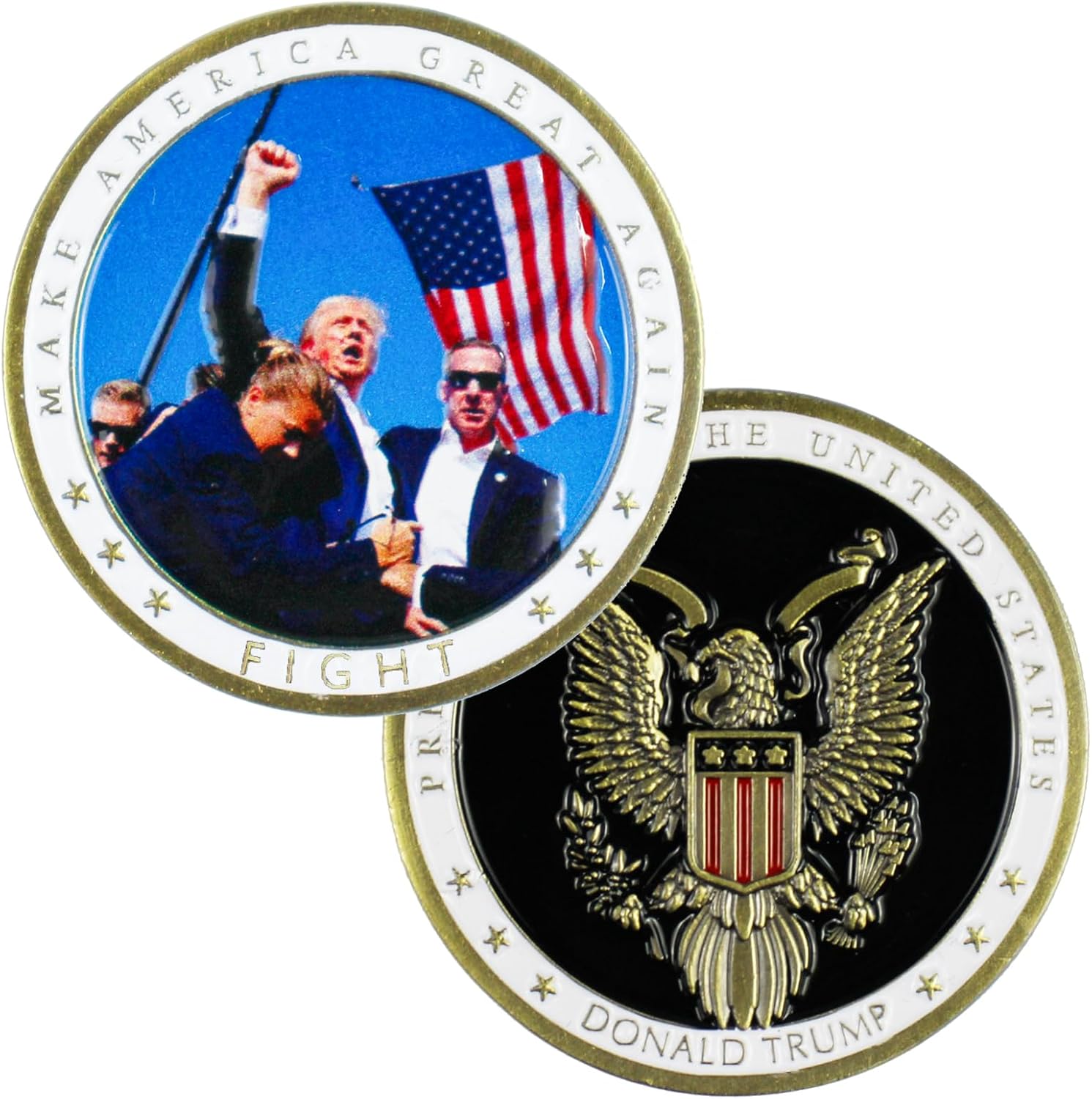 Amazon.com: Luxiys Trump Challenge Coins 2024 ，Trump Collectibles，Trump ...