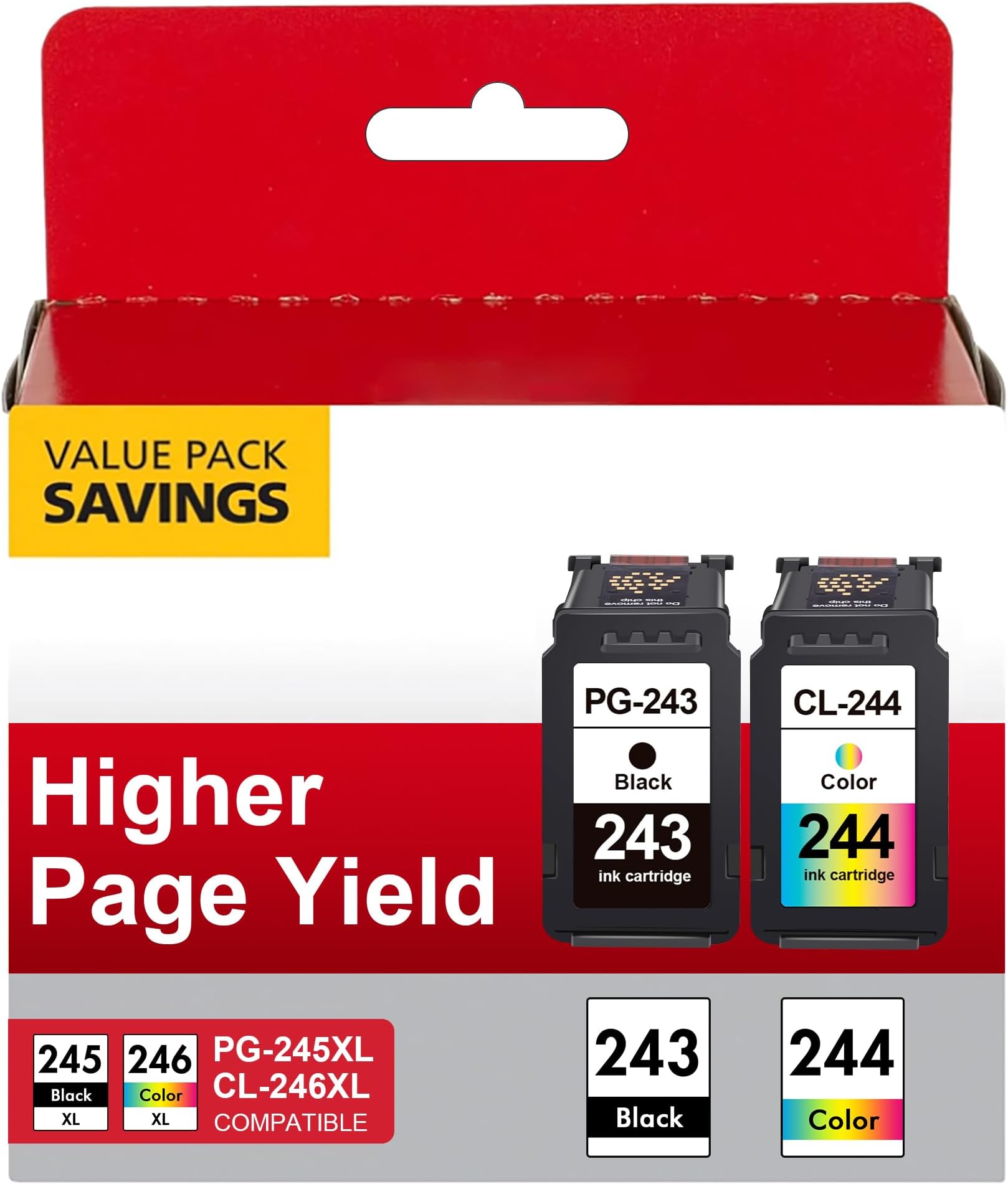 Amazon.com: YATUNINK PG-243 CL-244 Compatible for 243 244 243 and 244 ...