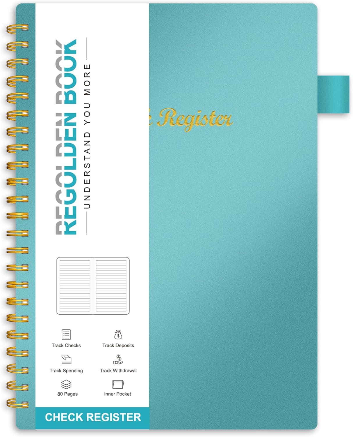 Amazon.com : Regolden-book Check Registers for Personal Checkbook ...