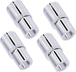 Amazon.com: FOCMKEAS 4PCS 4mm Shallow Socket, 1/4 Inch Drive, 6-Point ...