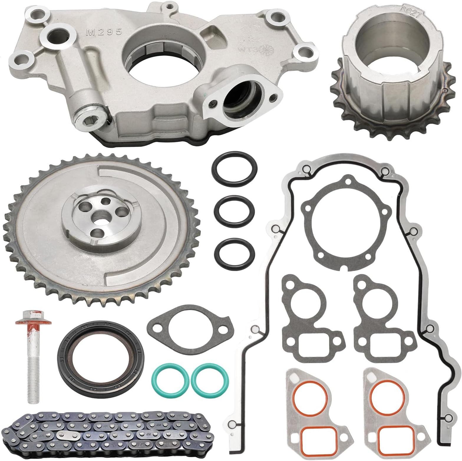 Amazon.com: Timing Chain Kit and Oil Pump & Timing Cover Gasket ...