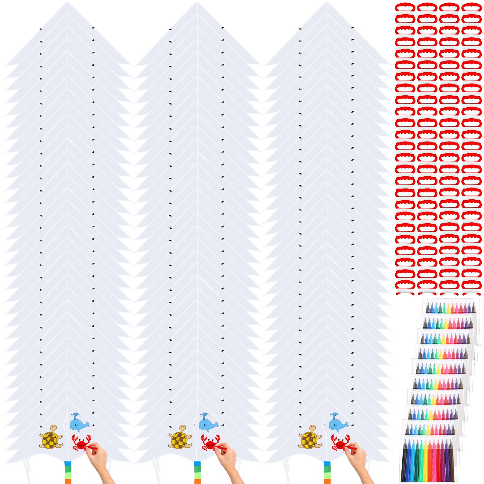 Snapklik.com : Libima DIY Kites For Kids Bulk Kite Making Kit Bulk Kite ...