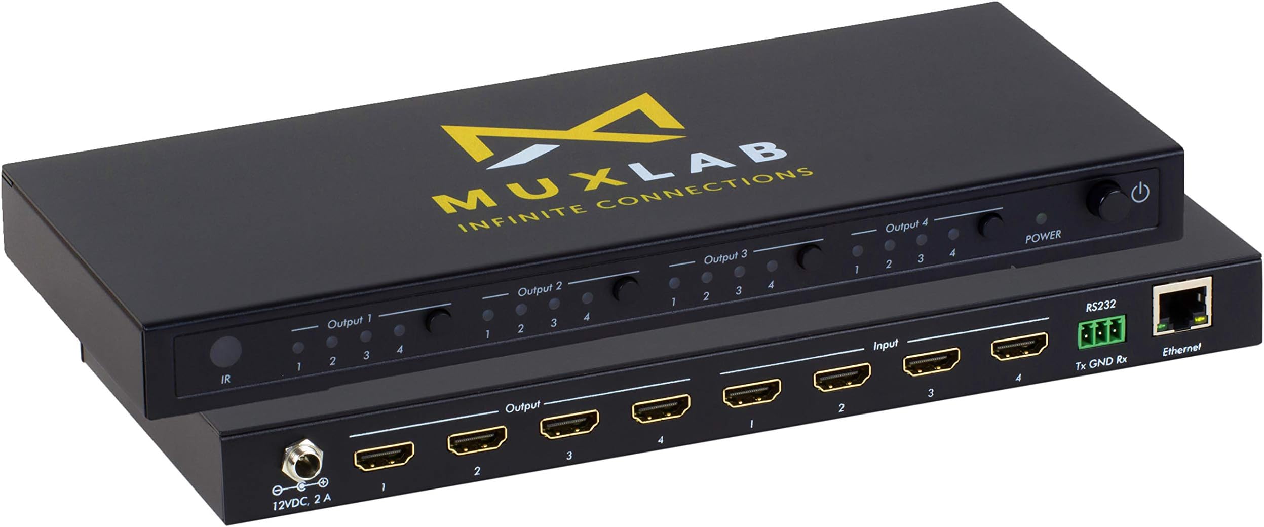 Amazon.com: MuxLab 4x4 HDMI 2.0 4K 60hz Matrix Switcher | IR Remote ...