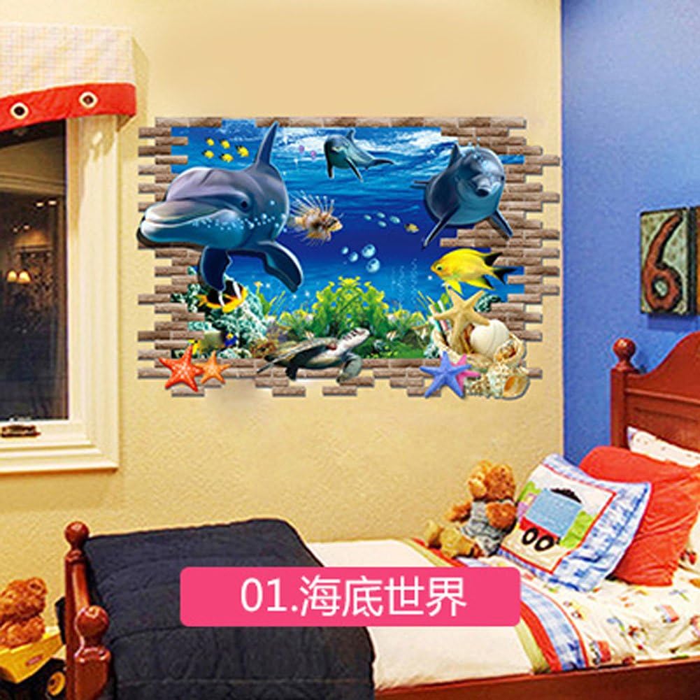 Amazon.com: Happy Children Seaworld Whale Room Wall TV Stickers For ...