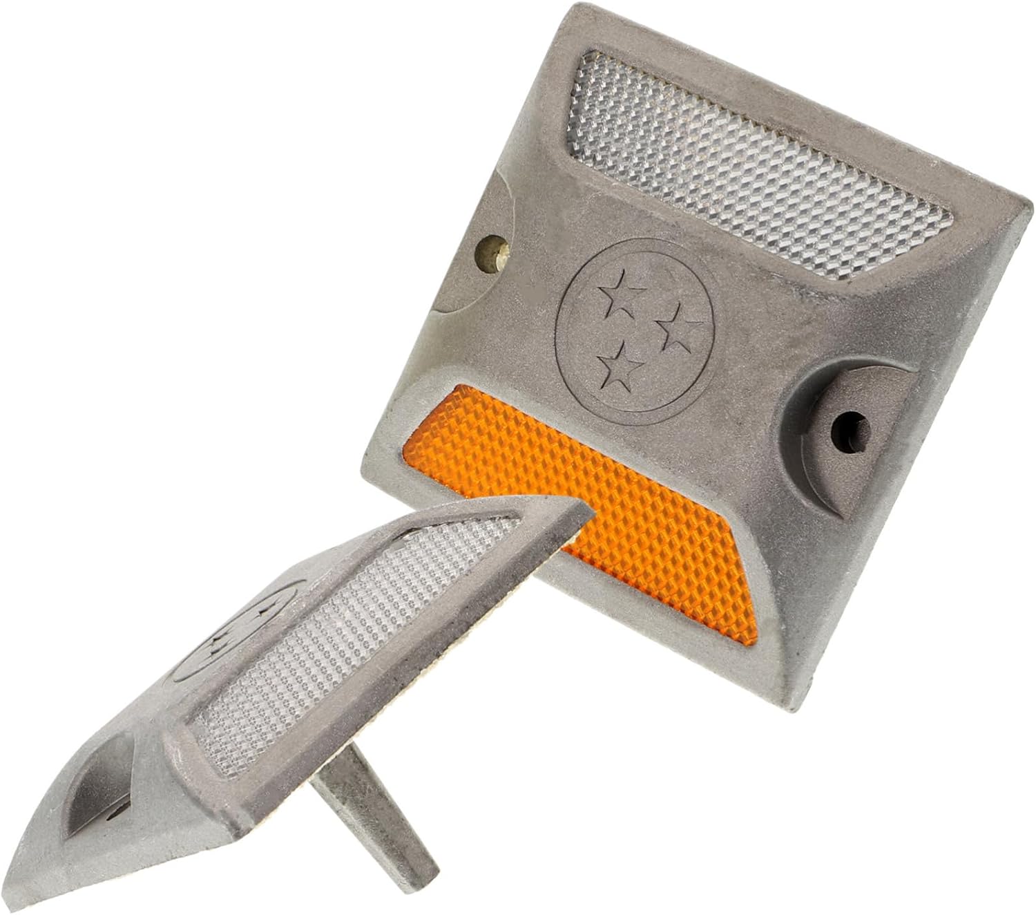 Amazon.com: FONDOTIN 2 Pcs Reflective Aluminum Road Markers for ...