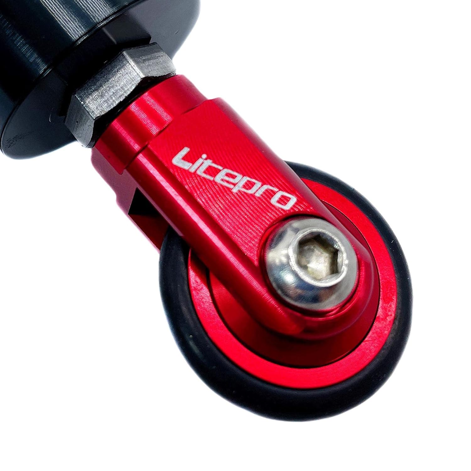 Alloy Folding Bike Easy Wheel 33.9mm Seatpost Mounted EZ Wheel Roller ...