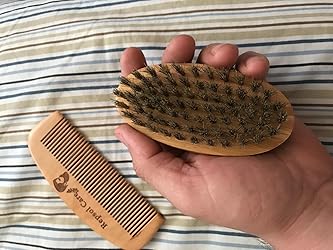 Amazon.com: Beard Brush and Beard Comb kit for Men Grooming, Styling ...