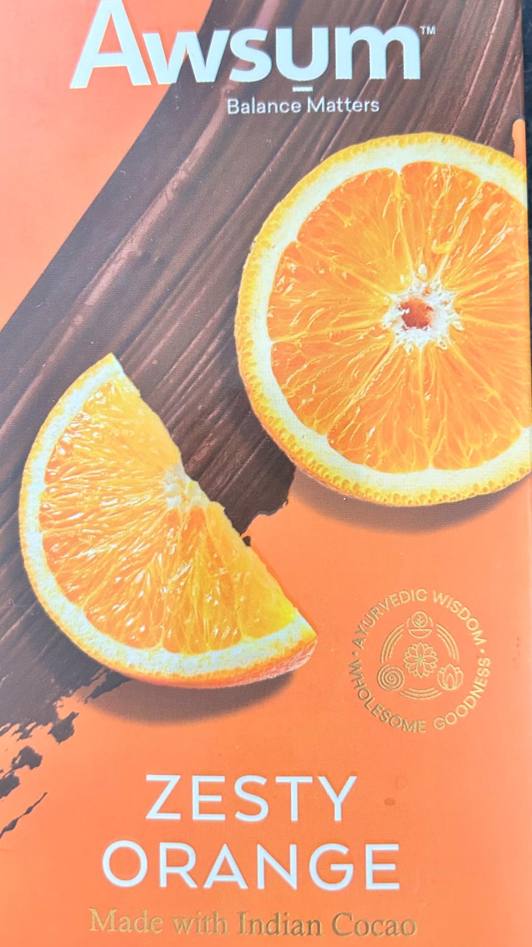 Awsum Sugar Free Chocolate Bar Combo of 3 Pack (Zesty Orange + Almond ...