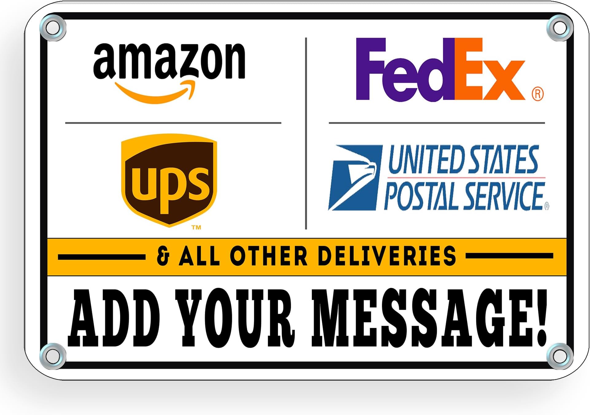 Amazon.com: VIBE INK CUSTOM Deliveries & Packages Drop Off - Plastic ...