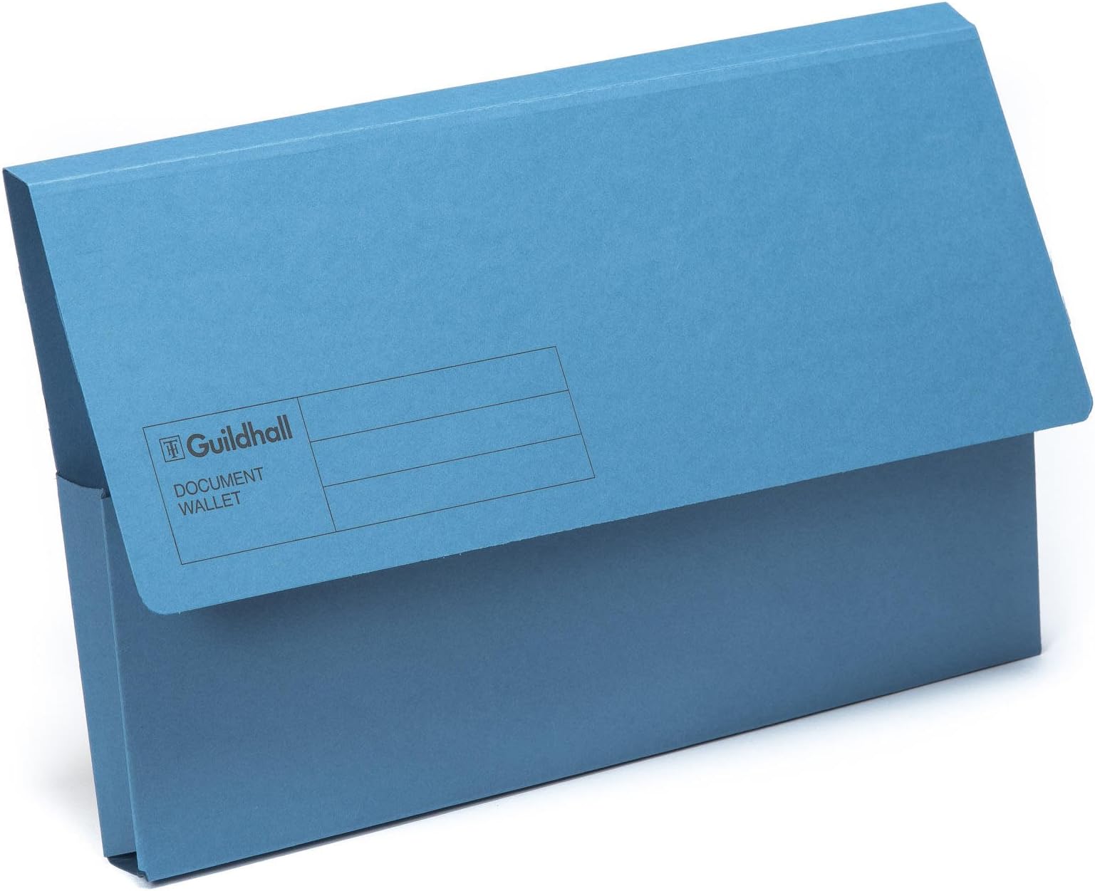 Exacompta Guildhall Document Wallets, 285gsm, Foolscap - Blue, Pack of ...