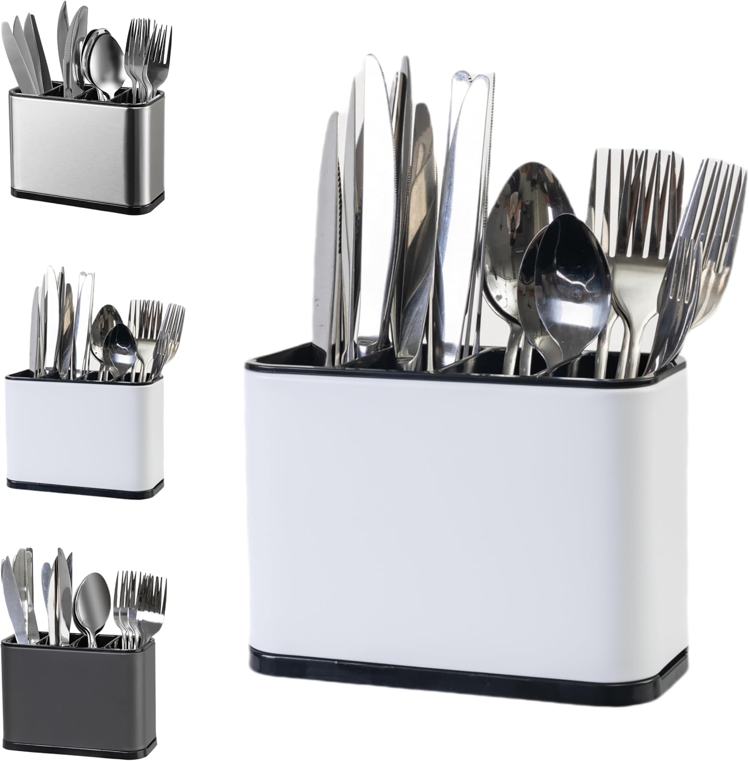 Amazon.com: LITAHAO Utensil Holder For Kitchen Counter Silverware ...