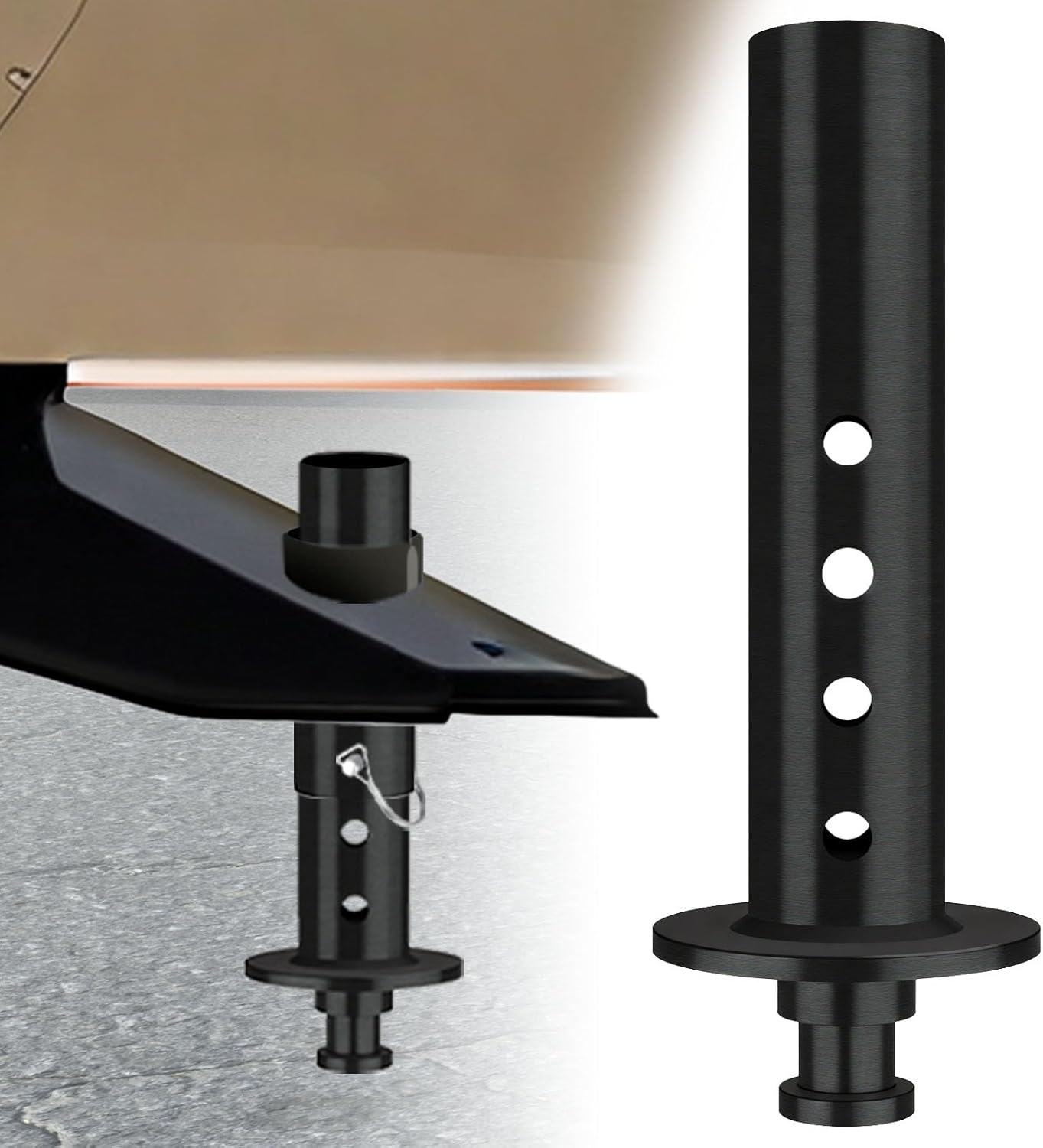 Amazon.com: Gooseneck to 5th Wheel Adapter/Pop-Up Gooseneck Trailer ...