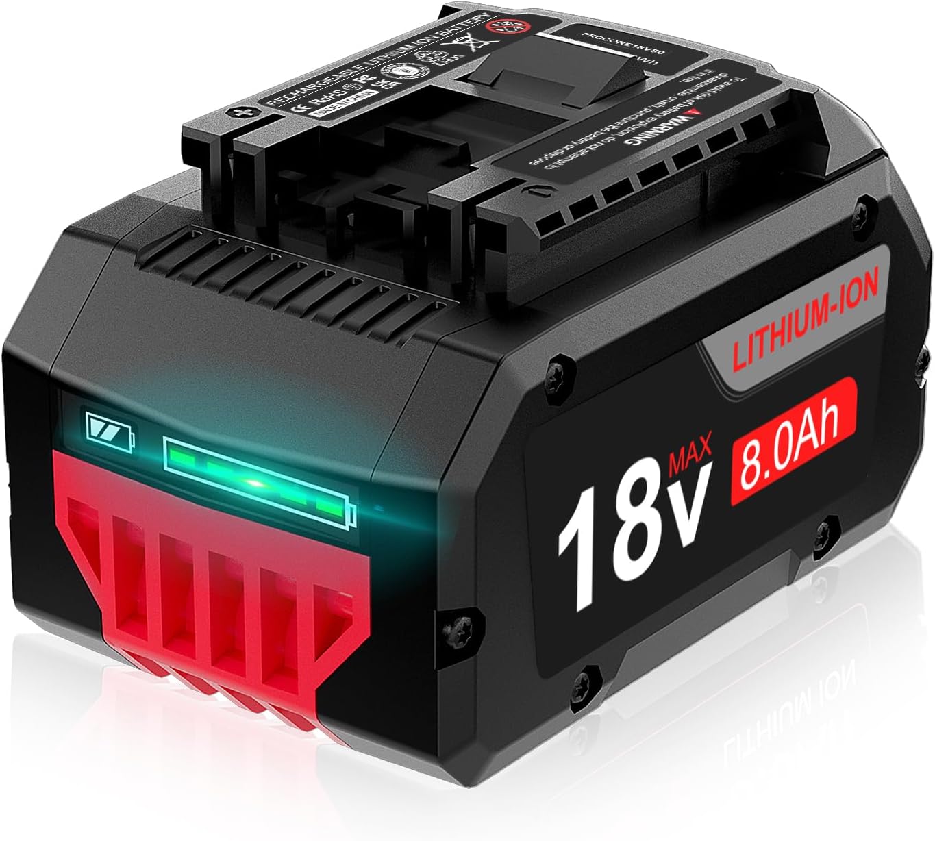 Amazon.com: POWITEC 18V 8.0Ah Lithium-ion Battery Replace for Bosch 18V ...