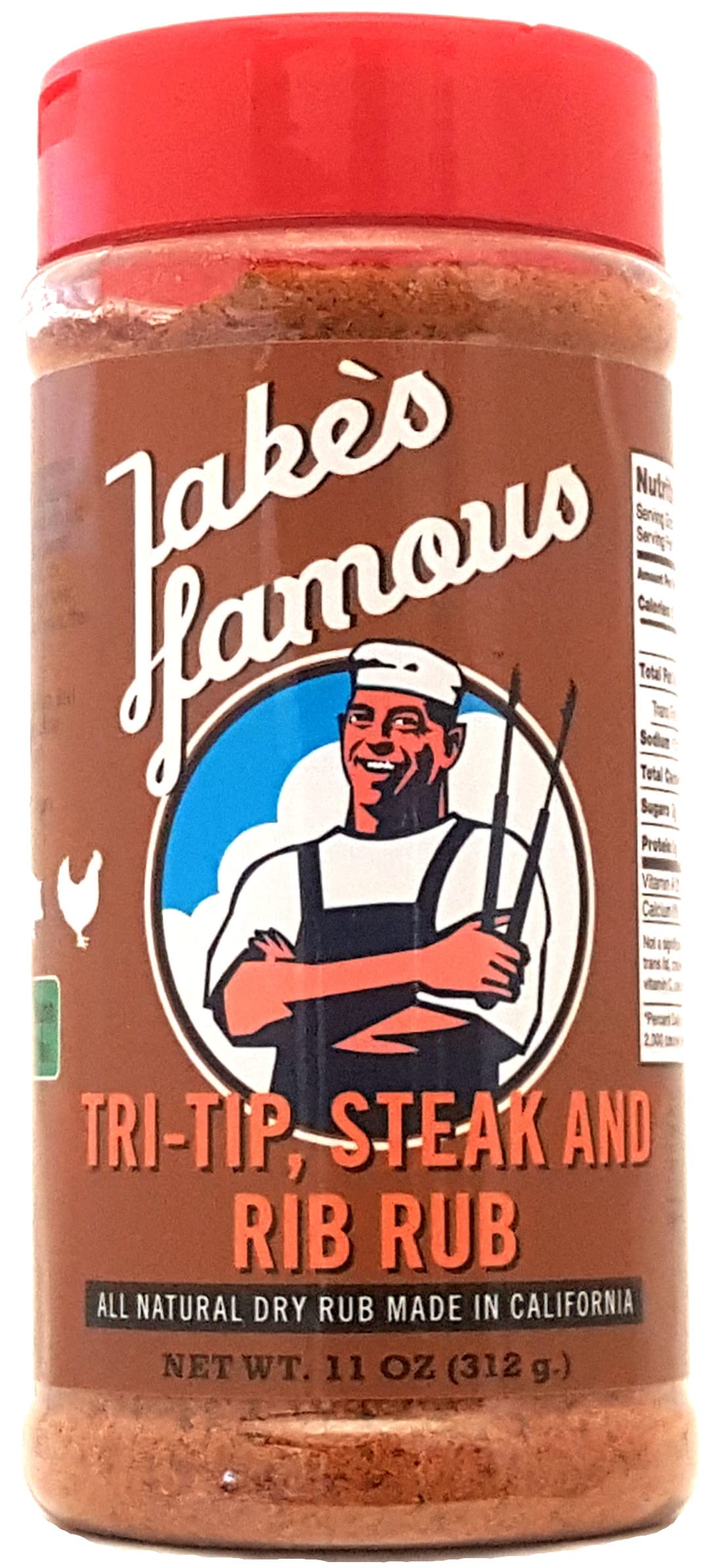 Buy Jake's Famous Steak Rub, Rib Rub, Steak Seasoning for Beef Chicken ...