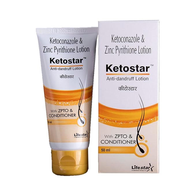 Ketostar - Bottle of 50ml Lotion with Ketoconazole and Zinc Pyrithione ...