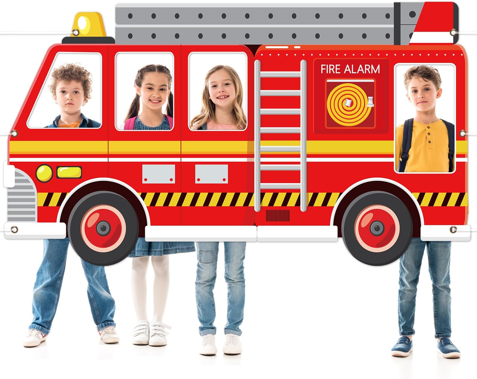 Amazon.com : BELECO 7x5ft Fabric Fire Station Interior Locker Room ...