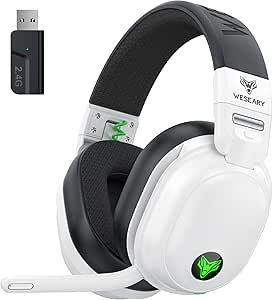 WESEARY WG3 Bluetooth Headset, 2.4G Wireless Gaming Headset with ...