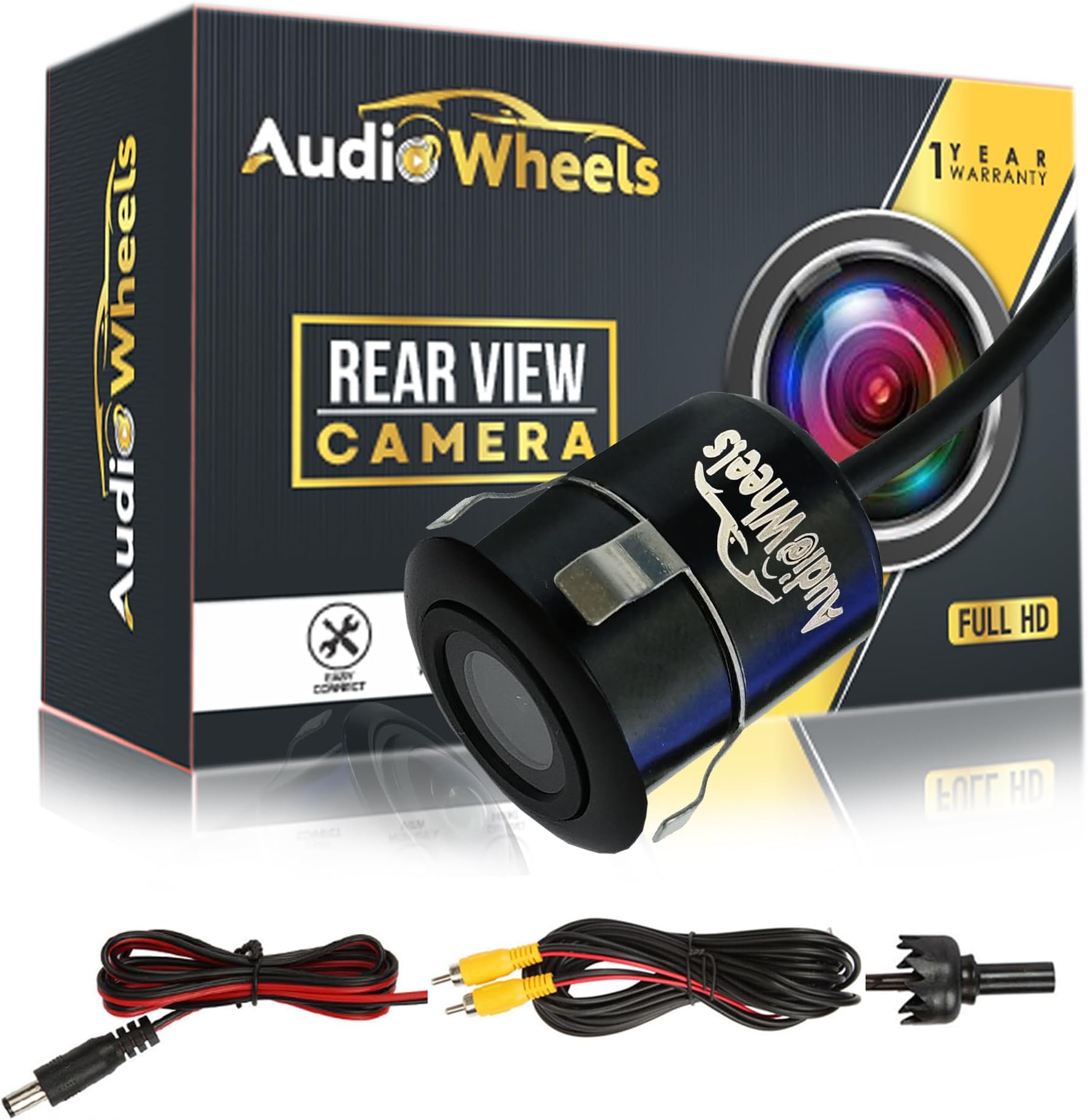 Audio Wheels AHD 1080P Car Reverse Backup Camera for Universal Vehicle ...