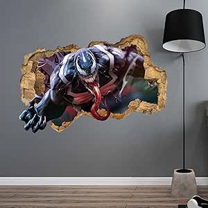 Amazon.com: Venom Wall Decals Realistic 3D Superhero Venom Wall ...