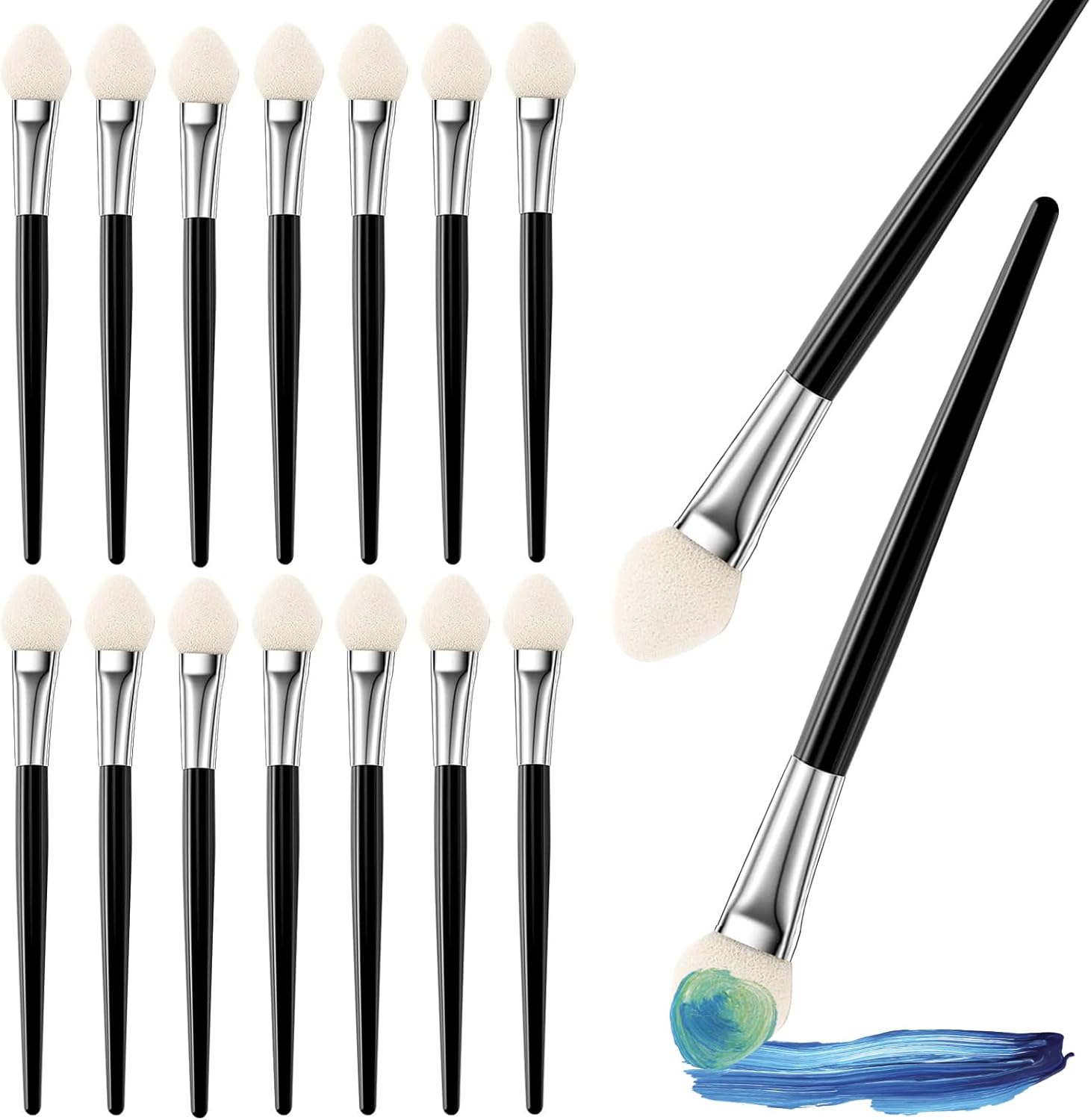 Amazon.com: 24 Pieces Round Sponge Foam Brush Set Paint Sponge Brush ...