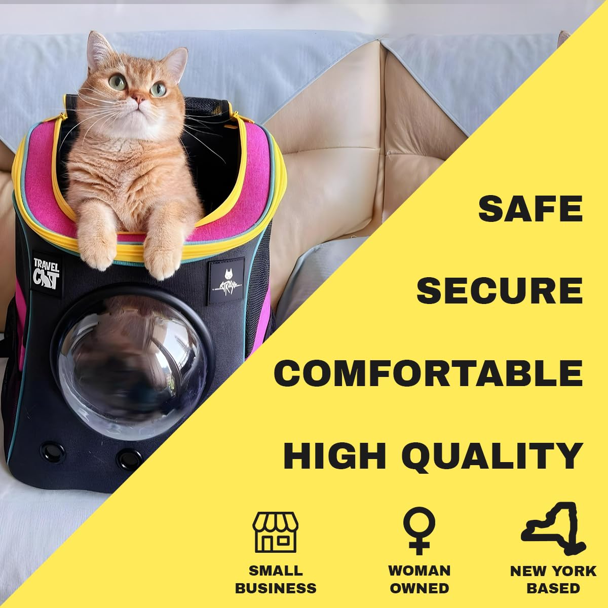 Agreed Cat Fat Cat Backpack Carrier Airline Approved Cat Carrier