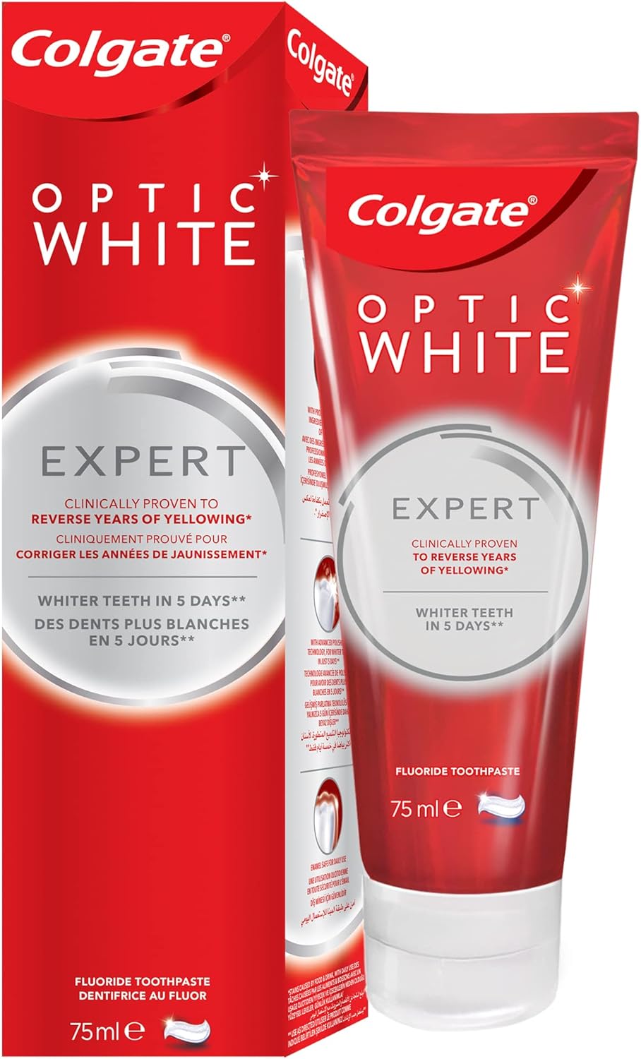 colgate Whitening Toothpaste optic white expert whitening toothpaste ...
