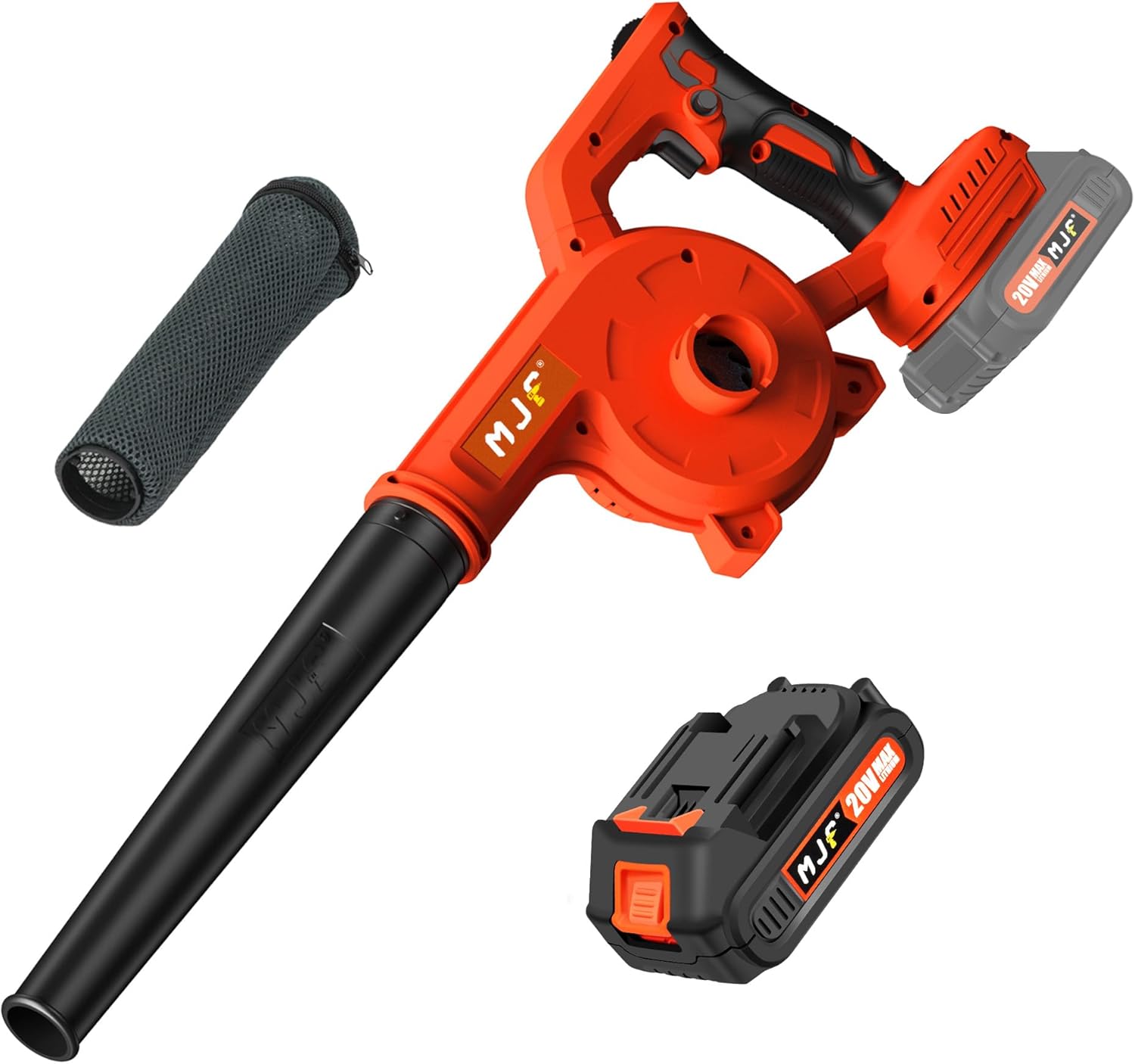 Amazon.com: MJF Cordless Leaf Blower, 20V Battery Powered, 2-in-1 Leaf ...