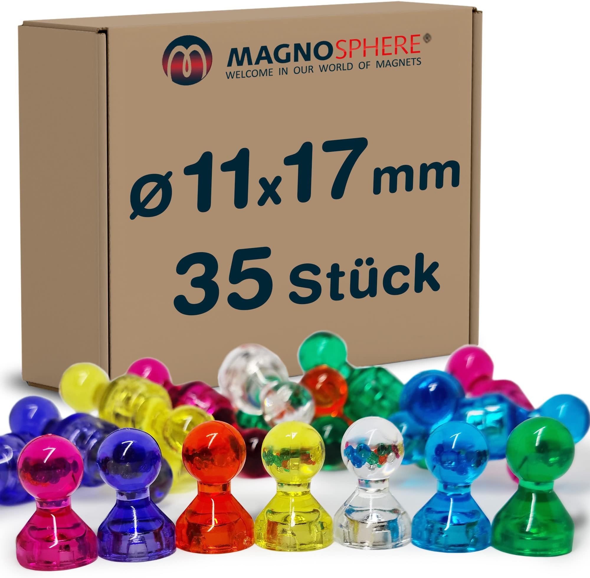 EOGRFW 20 Stück Neodym Magnete Extra Stark, 20mm x 3mm Magnete Stark ...