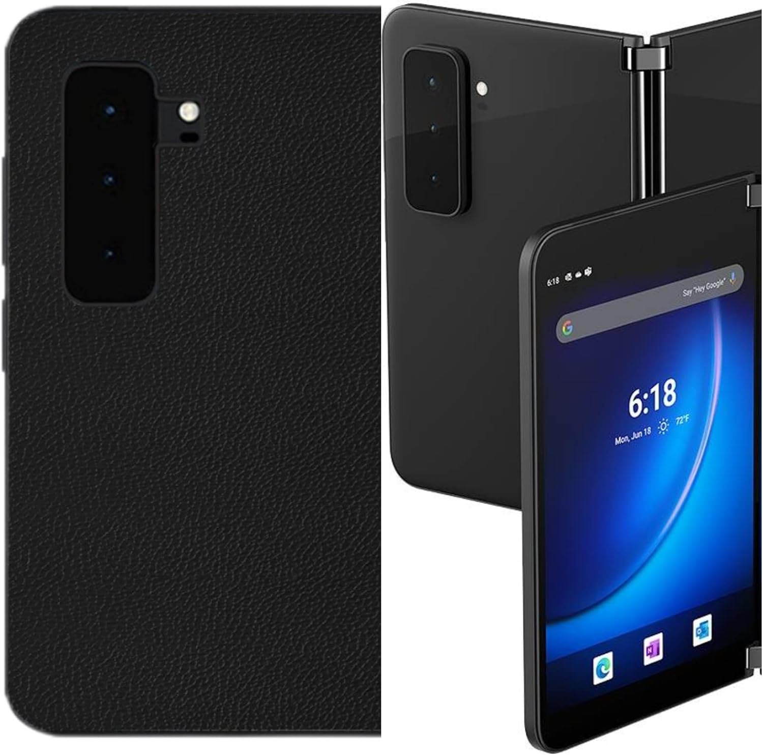 Custodia® Surface Duo 2 Flip Case,Surface Duo 2 Flip Leather Cover ...