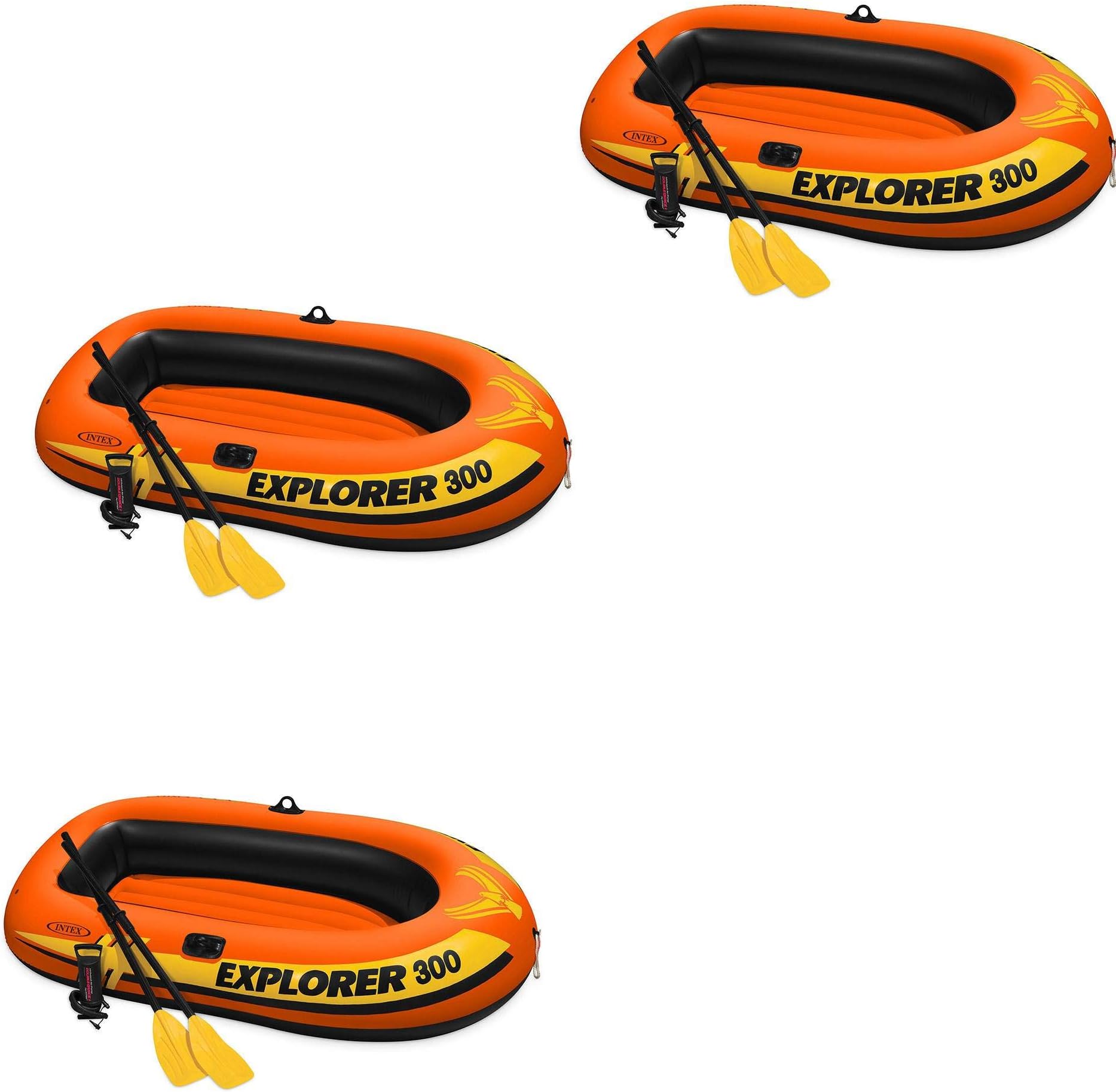 Amazon.com : Intex 58332EP Explorer 300 Inflatable Boat Set: Includes ...