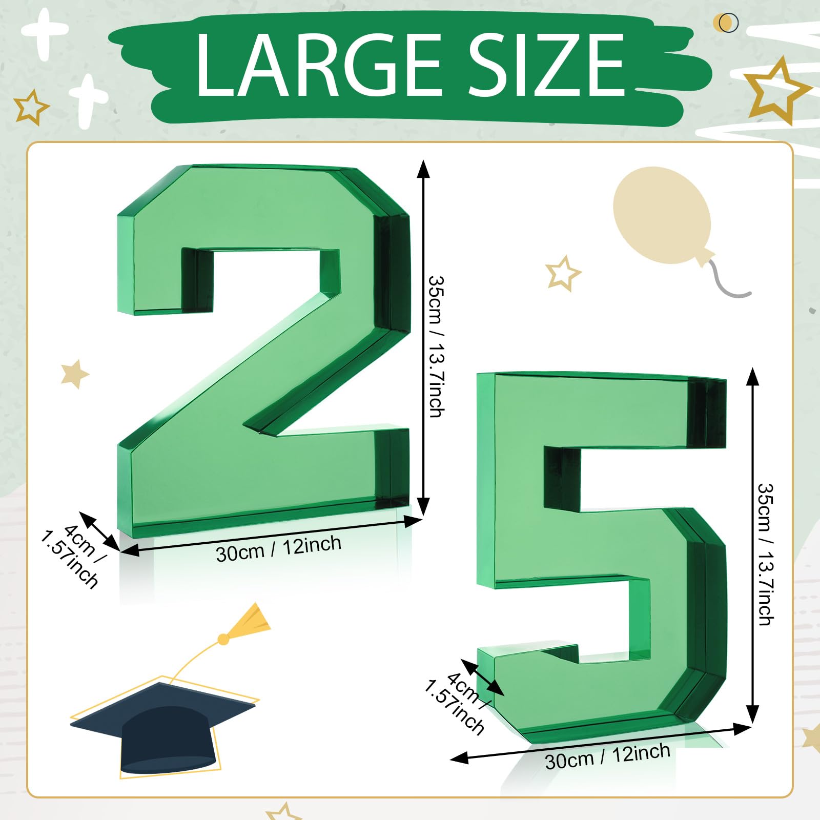 Snapklik.com : CroBlissful 13.7" Graduation Charcuterie Letters ...