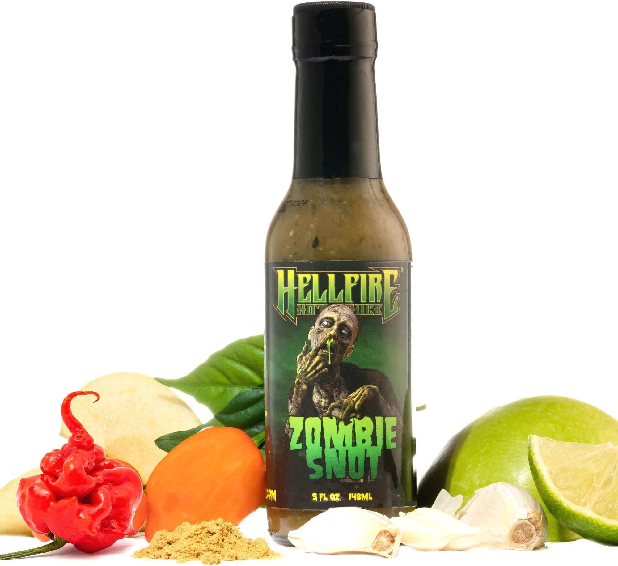 Amazon.com : Hellfire Zombie Snot Hot Sauce, Award-Winning Chilehead ...