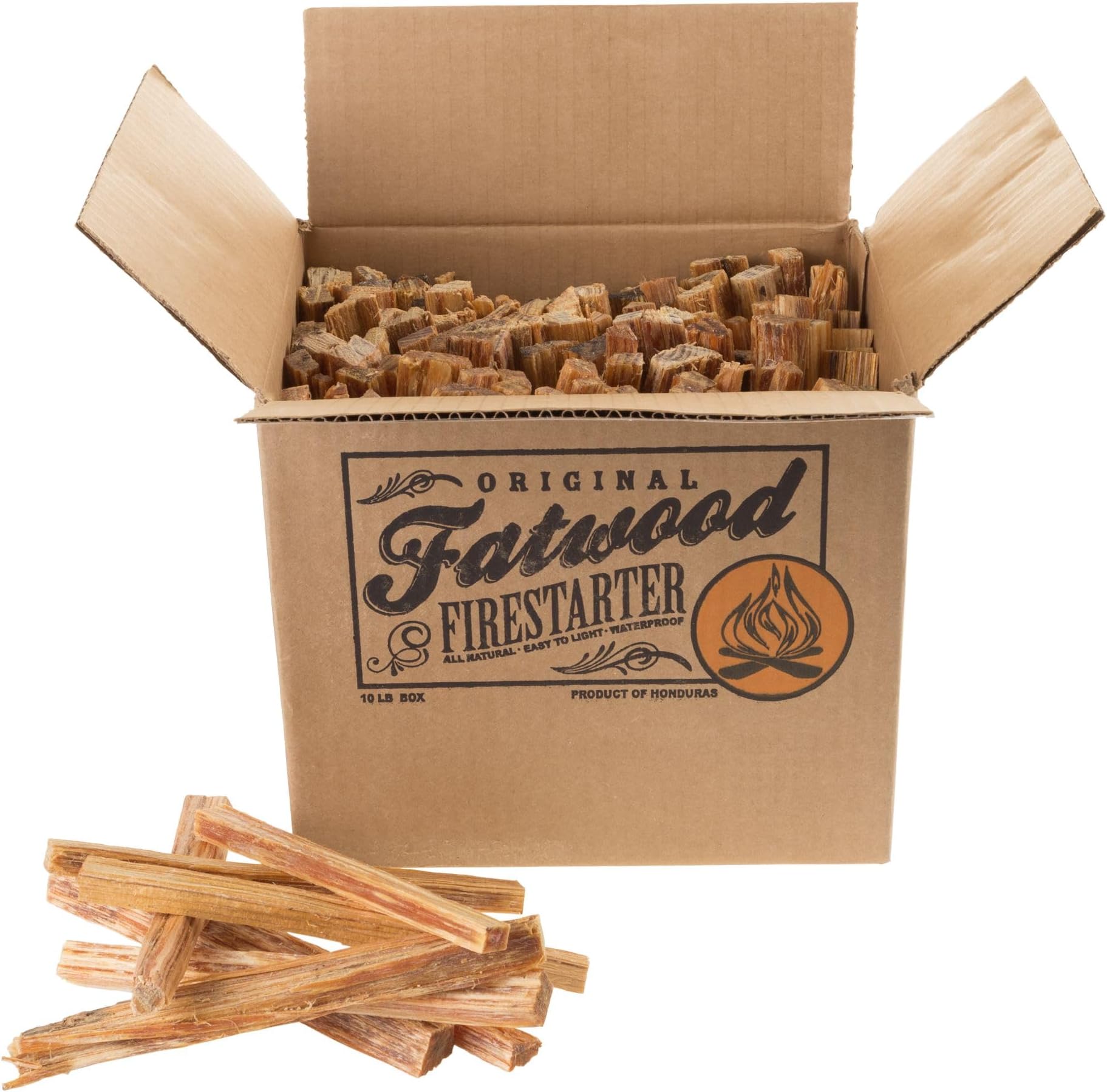 Amazon.com : Better Wood Products Fatwood Firestarter Box, 1.5-Pounds ...
