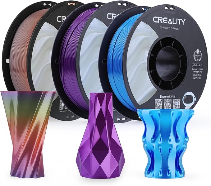 Amazon.com: Creality 3D Printer Filament Bundle, PLA Filament 1.75mm ...