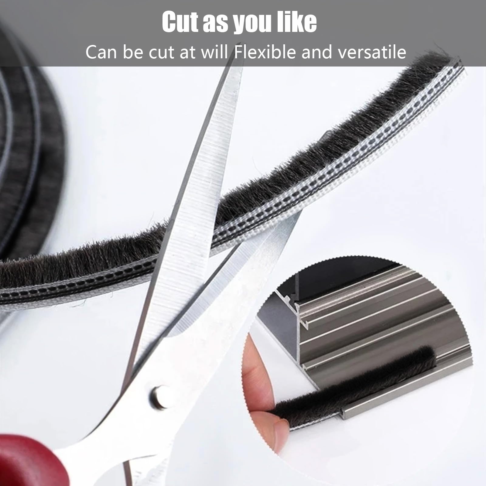 Snapklik.com : Weather Stripping Brush, 32.8FT Pile Self Adhesive ...