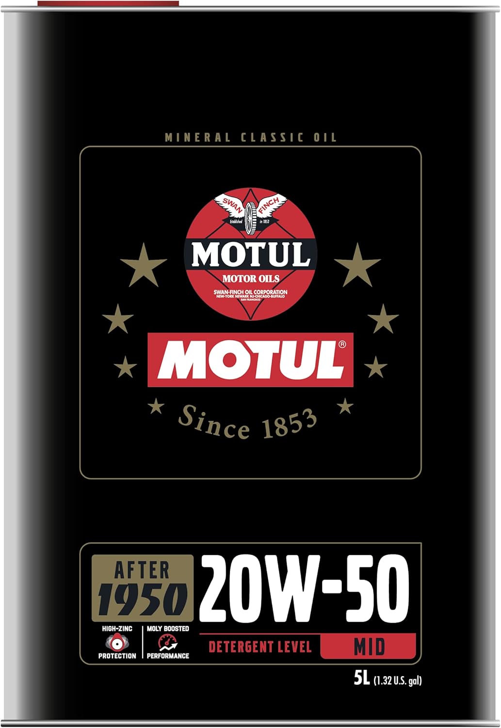 Amazon.fr : Huile moteur MOTUL Classic 20W50 - minérale - 5 Litres