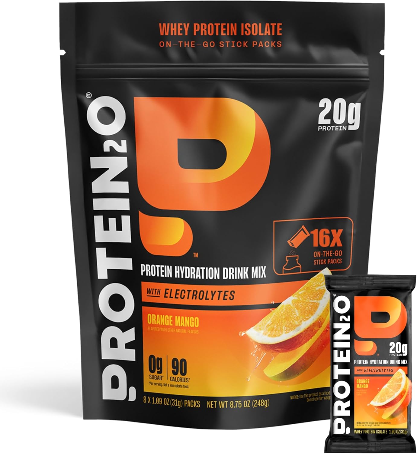 Amazon.com: Protein2o 20g Whey Protein Isolate Protein Powder, 370mg of ...