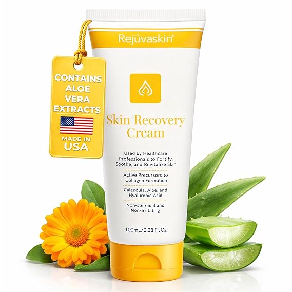 Amazon.com: Rejuvaskin Skin Recovery Cream with Aloe Vera, Eczema ...