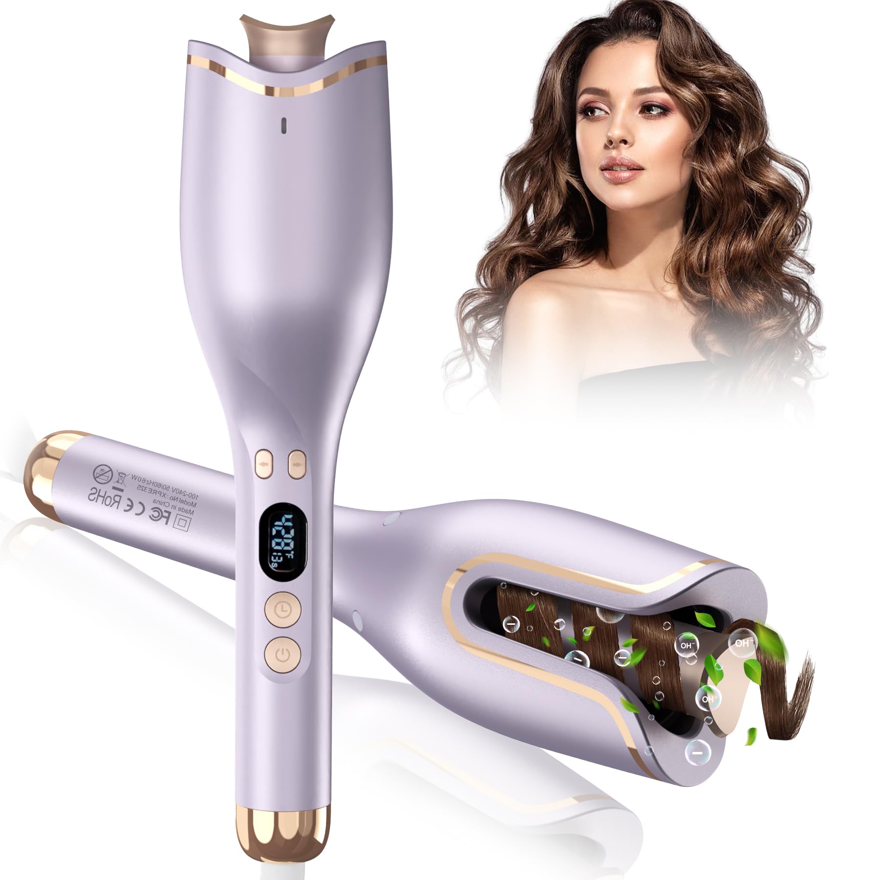Amazon.com: Automatic Curling Iron, Automatic Hair Curler with 1 ...