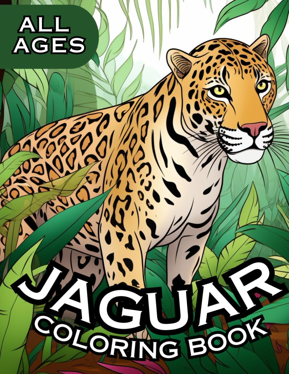 Buy Jaguar Coloring Book: Featuring Realistic Jaguar Depictions for All ...