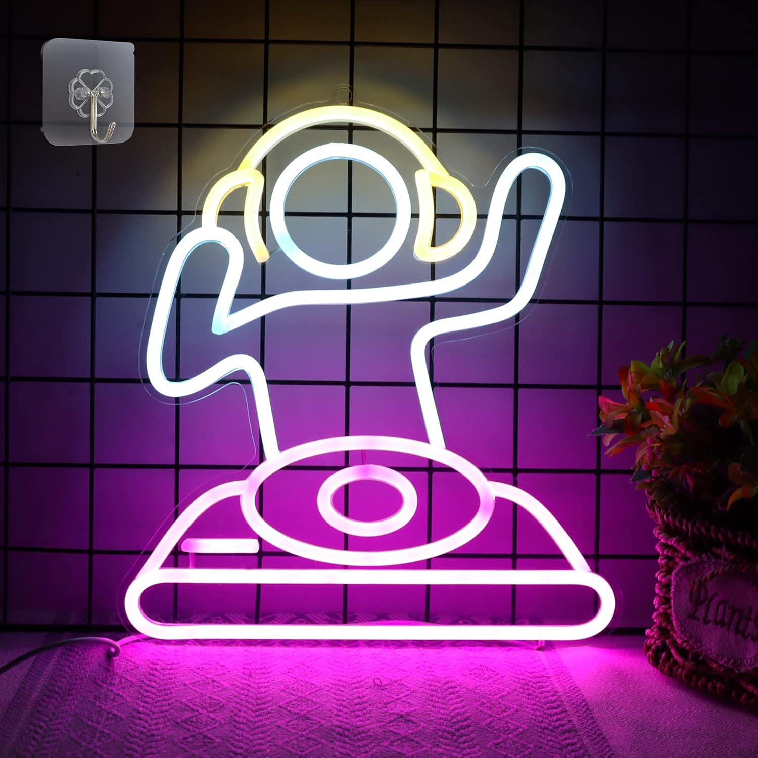 Cool Neon Sign for Wall Decor. Anywin DJ Player Neon Signs USB Led ...