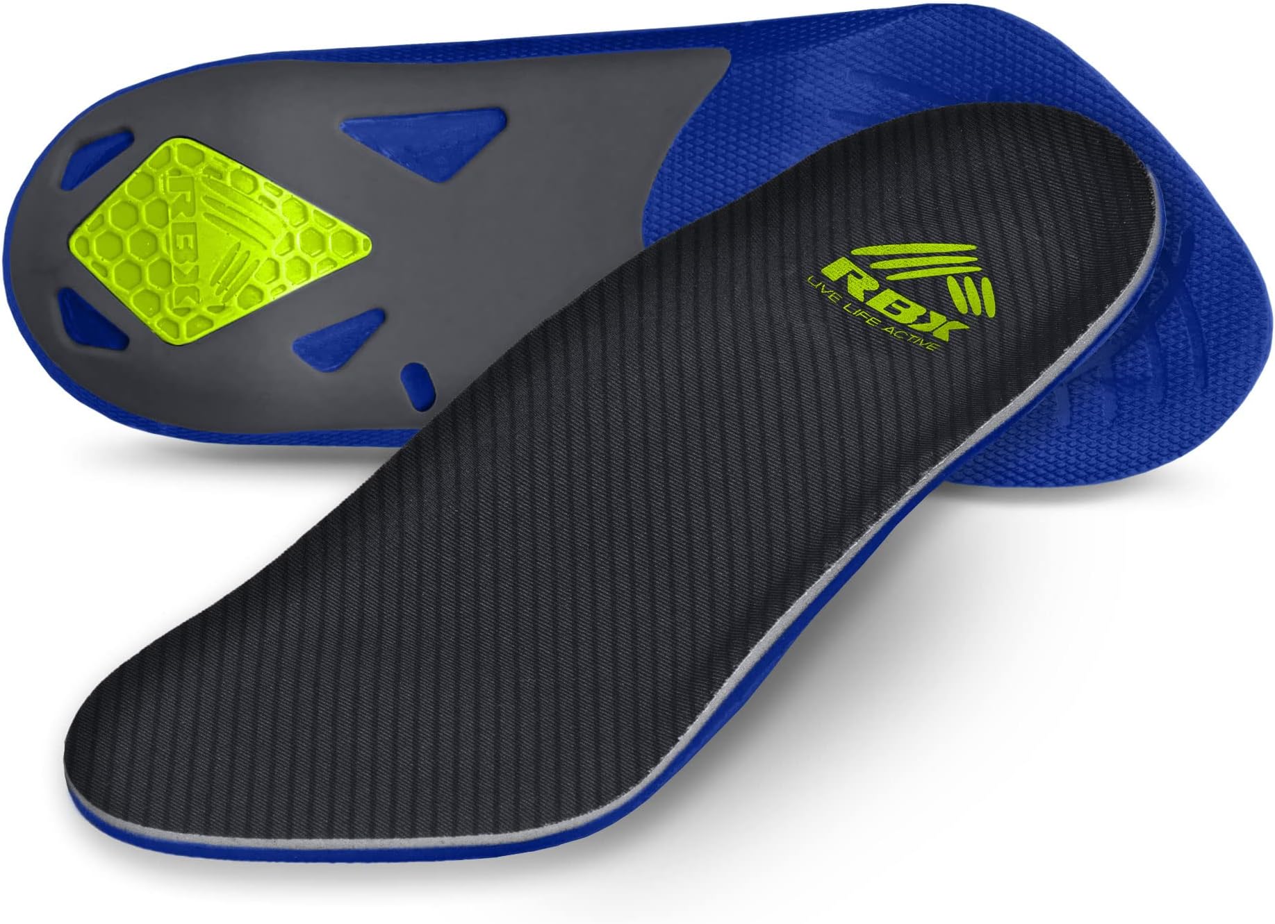 Amazon.com: RBX Plantar Fasciitis Ortho Insoles, 3/4 Size for Women ...